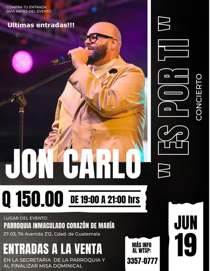 Gran Concierto de Adoración con Jon Carlo