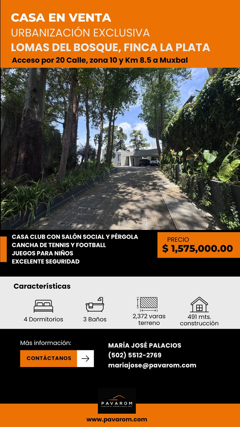 Finca La Plata. Casa En Venta En Exclusiva Urbanización